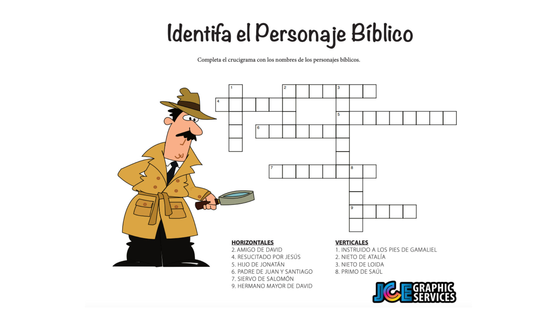 Juego Bíblico para niños: Identifica el personaje Bíblico - jocaed.com